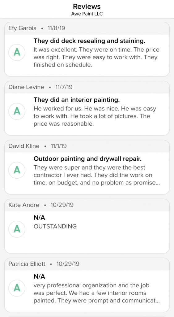 Testimonies - Awe Painting and Improvements